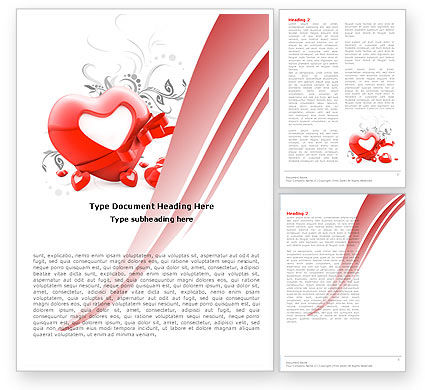 Amor Word Templates Diseño, Descargar ahora | PoweredTemplate.com
