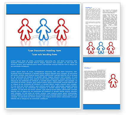 Social Interaction Word Template 05502 | PoweredTemplate.com