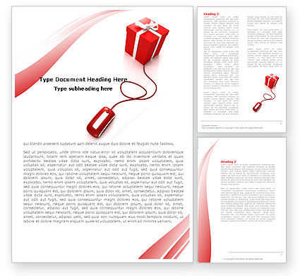 Online Gift Shop Word Template 05612 | PoweredTemplate.com