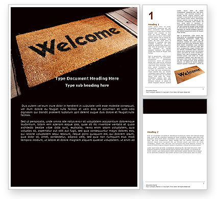 Welcome Word Templates Design, Download now | PoweredTemplate.com