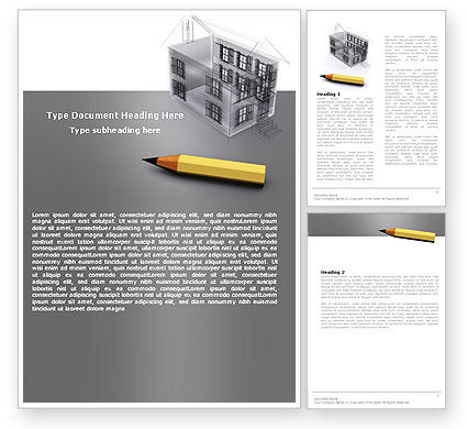 Draft Word Template 05632 | PoweredTemplate.com