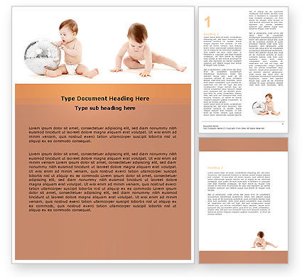 Baby Babies Word Templates Design, Download now | PoweredTemplate.com