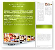Kids Computer Flyer Template, Background in Microsoft Word, Publisher ...