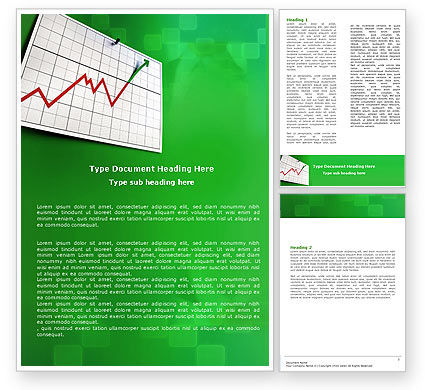 Rate Rise Word Template 05689 | PoweredTemplate.com