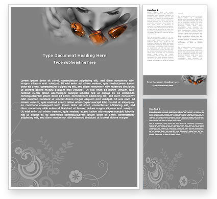 Beauty Salon Word Templates Design, Download now | PoweredTemplate.com