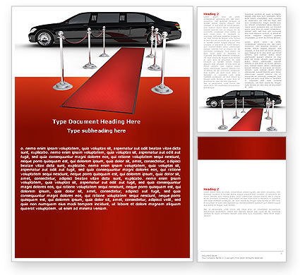 Limousine Word Template 05720 | PoweredTemplate.com