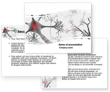 Neural Nodes PowerPoint Template - PoweredTemplate.com | 3 Backgrounds ...