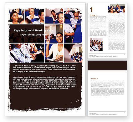 Seminar Word Templates Design, Download now | PoweredTemplate.com