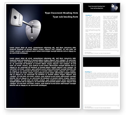 Key Word Template 05857 | PoweredTemplate.com