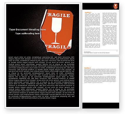 Fragile Word Templates Design, Download now | PoweredTemplate.com