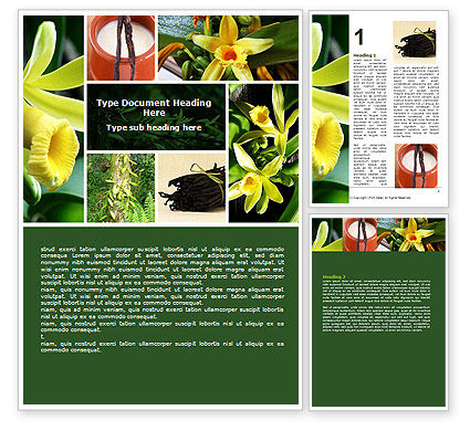 49 Templat Word bunga kuning Gratis | PoweredTemplate.com