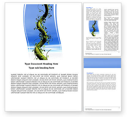 Free Biology Word Templates Design, Download now | PoweredTemplate.com
