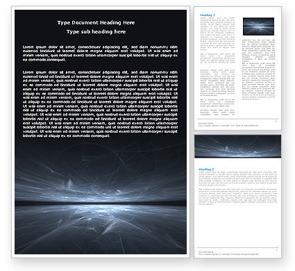 Abstract Space Word Template 06016 | PoweredTemplate.com