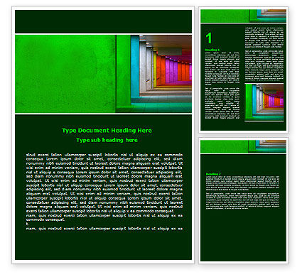 Colorful Word Templates Design, Download now | PoweredTemplate.com