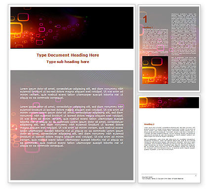 Graphic Word Templates Design, Download now | PoweredTemplate.com