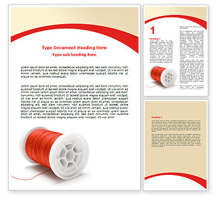 Spool Word Template 06088 | PoweredTemplate.com