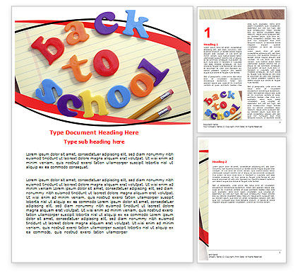 Student Notepad Word Templates Design, Download now | PoweredTemplate.com