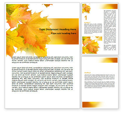 Yellow Word Templates Design, Download now | PoweredTemplate.com