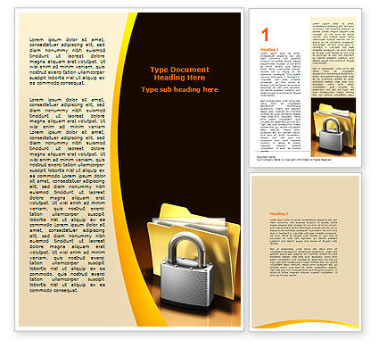 Dossier Word Templates Design, Download now | PoweredTemplate.com