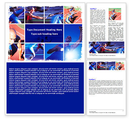 311 Free Athlete Graphic Templates | PoweredTemplate.com