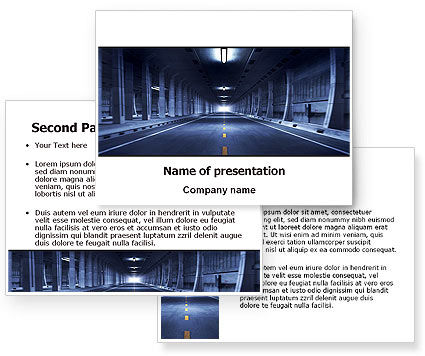 Underground Tunnel PowerPoint Template - PoweredTemplate.com | 3 ...