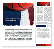 Basketball Ball Word Template 06326 | PoweredTemplate.com