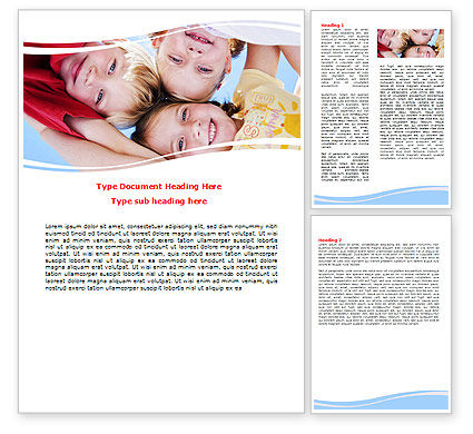 Kids Word Templates Design, Download now | PoweredTemplate.com