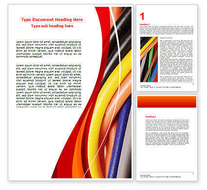 Cables Word Template 06465 | PoweredTemplate.com