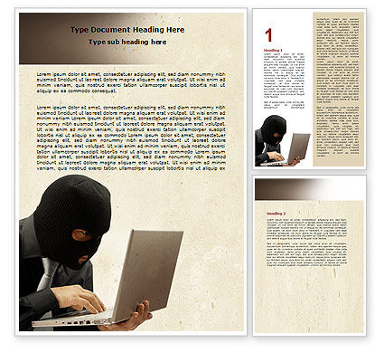 Hacking Word Template 06485 | PoweredTemplate.com