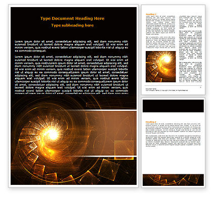 Abstract Whirlpool Word Template 06525 | PoweredTemplate.com