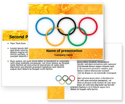 Olympic Games Rings PowerPoint Template - PoweredTemplate.com | 3 ...