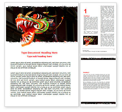 8 Free Carnival Dragon Graphic Templates | PoweredTemplate.com