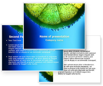 Fresh Slice PowerPoint Template - PoweredTemplate.com | 3 Backgrounds ...