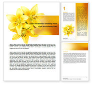 Yellow Lilies - Free Presentation Template for Google Slides and ...
