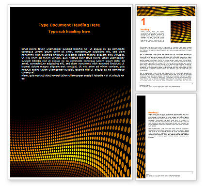 Yellow Word Templates Design, Download now | PoweredTemplate.com