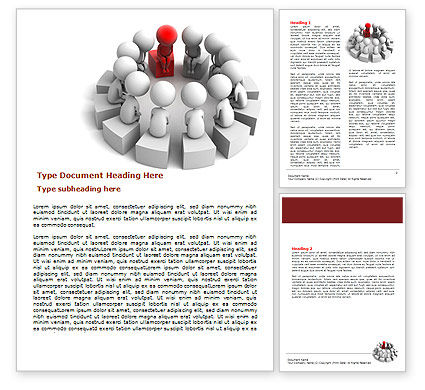 Group Deliberation Word Template 06654 | PoweredTemplate.com