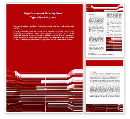 Rojo Word Templates Diseño, Descargar ahora | PoweredTemplate.com