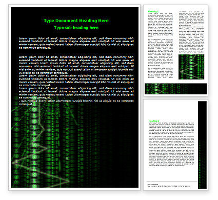 Matrix Word Templates Design, Download now | PoweredTemplate.com