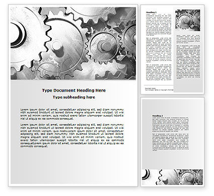 Mechanical Engineering Word Templates Design, Download now ...