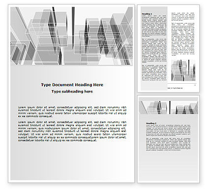 Architecture Word Templates Design, Download now | PoweredTemplate.com