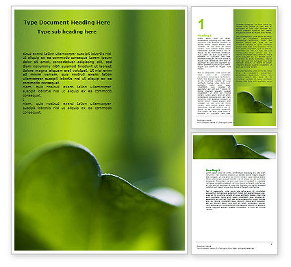 Leaf Word Template 06810 | PoweredTemplate.com
