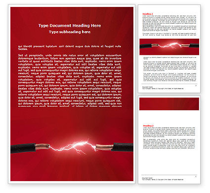 1 Modelli grafici pericolo elettrico | PoweredTemplate.com