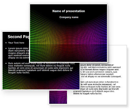 Spectrum PowerPoint Template - PoweredTemplate.com | 3 Backgrounds, 3 ...