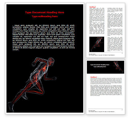 Sanguiferous System Word Template 06879 | PoweredTemplate.com