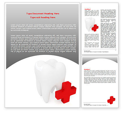 6 Free Dent Word Templates | PoweredTemplate.com