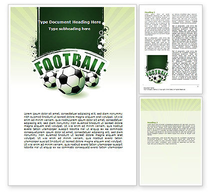 Plantilla de Word - copa del mundo de fútbol | 06996 | PoweredTemplate.com