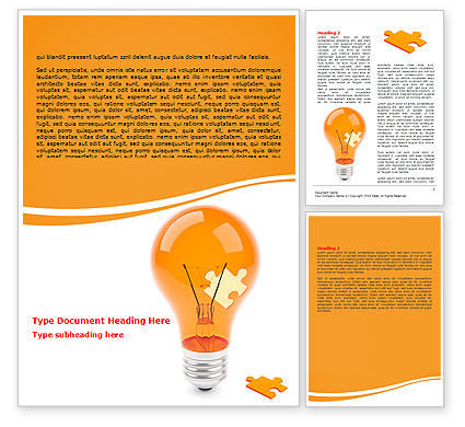 Idea Puzzle Word Template 07011 | PoweredTemplate.com
