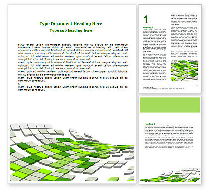 Depth Theme Word Templates Design, Download now | PoweredTemplate.com