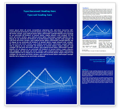 Bridge Word Template 07163 | PoweredTemplate.com