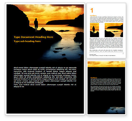 Beach Word Templates Design, Download now | PoweredTemplate.com